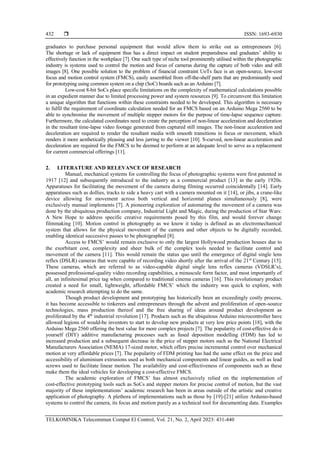Optimised coordinate generation for Arduino-based focus and motion control system for deployment ...