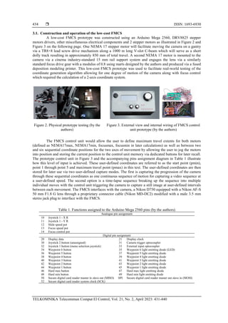 Optimised coordinate generation for Arduino-based focus and motion control system for deployment ...