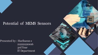 MEMS SENSOR | PPTX