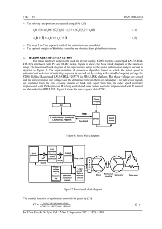 Implementation of speed control of sensorless brushless DC motor drive using H-infinity ...