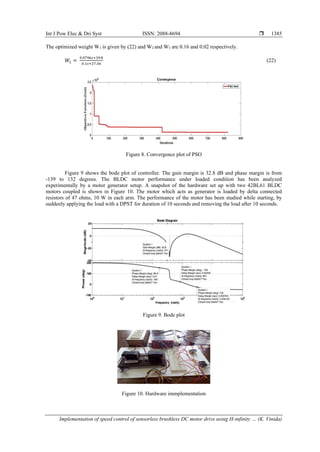 Implementation of speed control of sensorless brushless DC motor drive ...