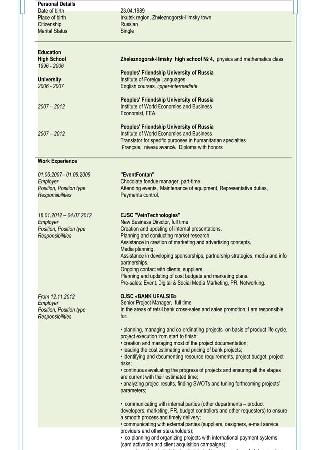 CV_Gzhibovsky Eng | DOC | Business Administration | Business