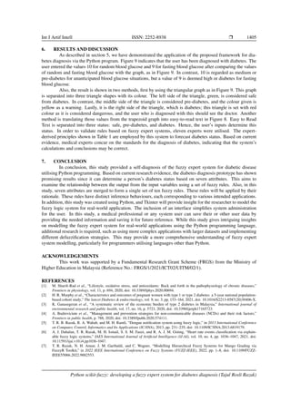 Python scikit-fuzzy: developing a fuzzy expert system for diabetes ...