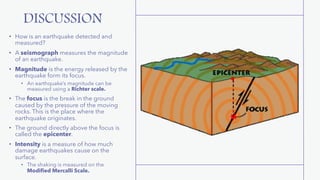Science Grade 6 Q4 - Earthquakes and Volcanic Eruptions | PDF