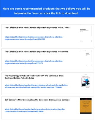 The Conscious Brain Philosophy Of Mind Jesse J Prinz | PDF