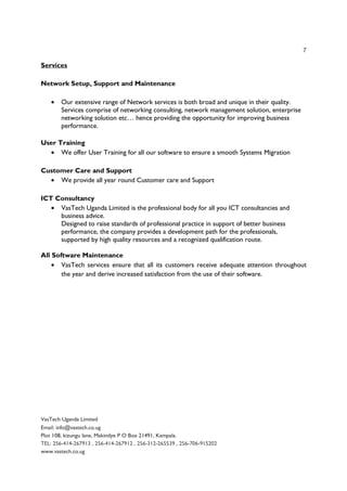 VasTech Ug Ltd Company Profile | PDF