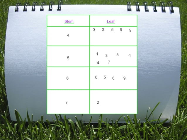 Steam & Leaf Diagram | PPT