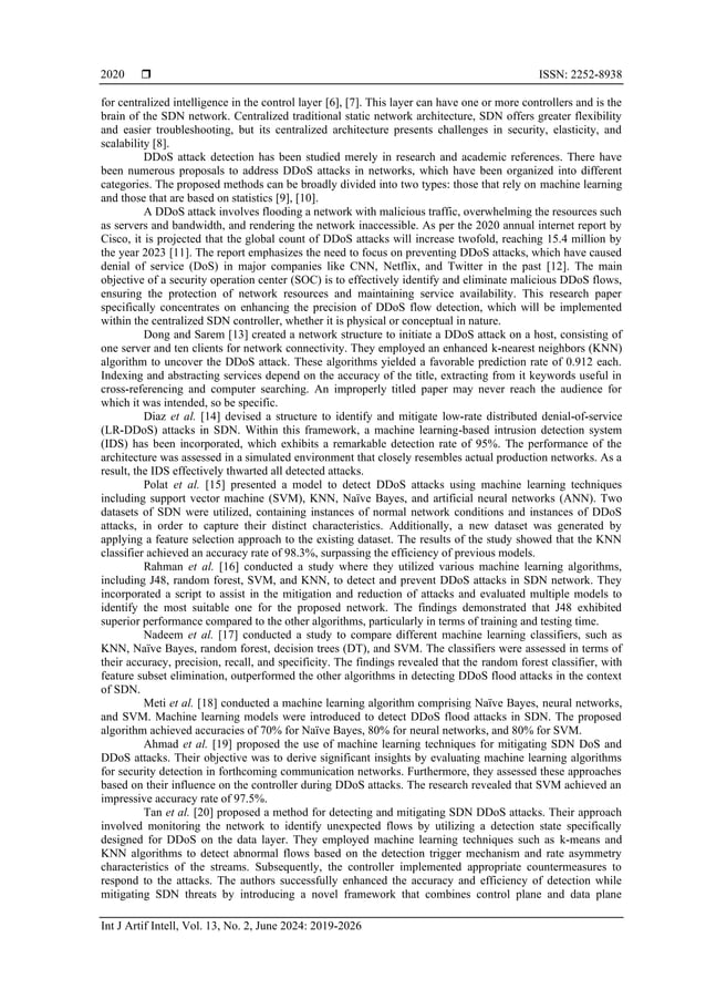 An Ensemble Based Approach For Effective Distributed Denial Of Service Attack Detection In