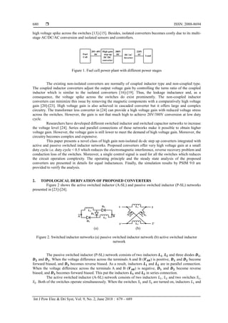 High Gain Non Isolated DC-DC Step-up Converters Integrated with Active and Passive Switched ...