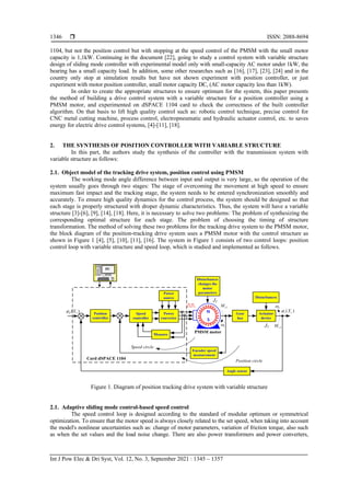 Development of a position tracking drive system for controlling PMSM ...