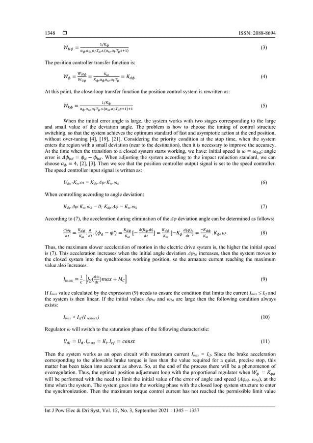 Development of a position tracking drive system for controlling PMSM motor using dSPACE 1104 ...