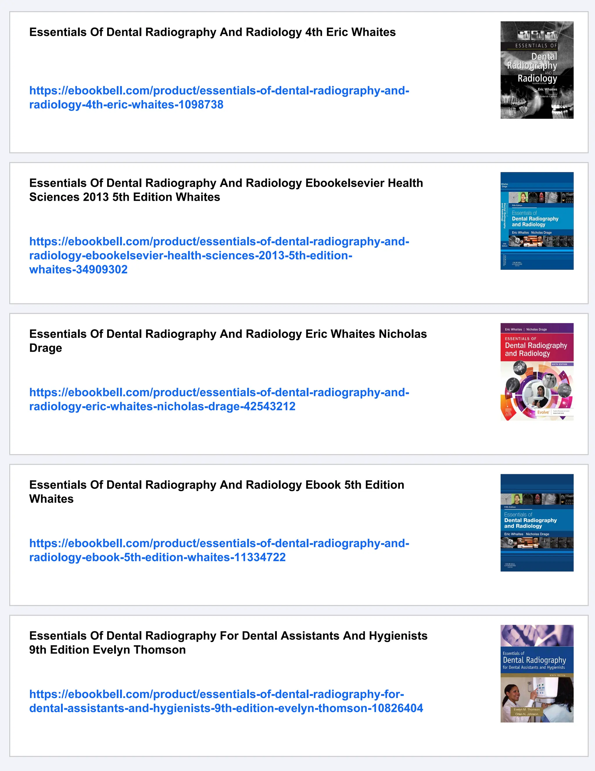 Essentials Of Radiography Radiology 6th 6th Edition Eric Whaites | PDF