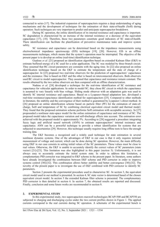 Online diagnosis of supercapacitors using extended Kalman filter ...