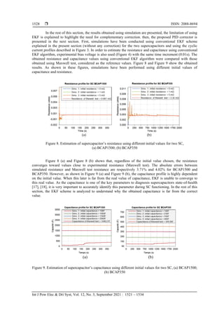 Online diagnosis of supercapacitors using extended Kalman filter combined with PID corrector ...