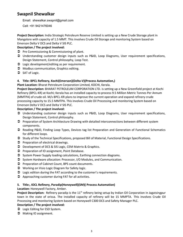 Resume - Swapnil Shewalkar (1) | DOC | Operating Systems | Computer Software and Applications