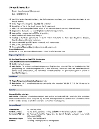 Resume - Swapnil Shewalkar (1) | DOC