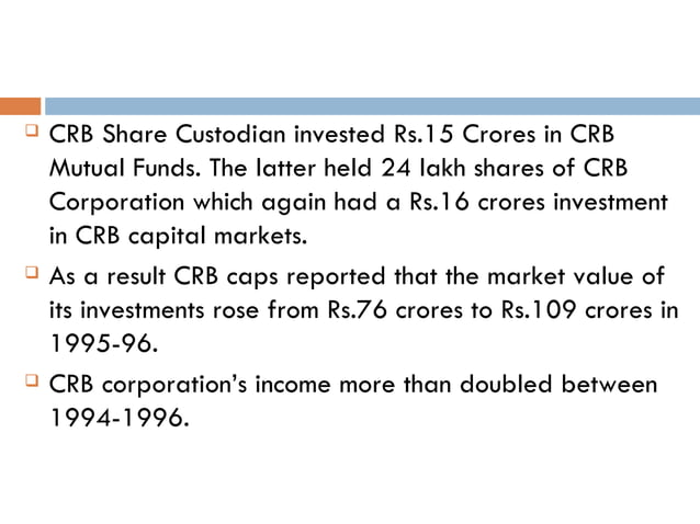 21277186 case-study-on-crb-scam | PPT