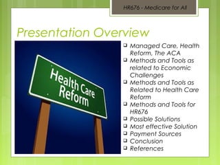 Public Policy/ Health Care Reform ppt | PPT