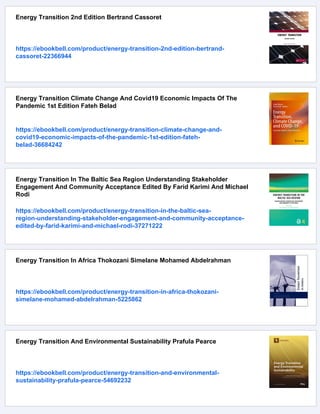Energy Transition Outlook Technology Progress Report Dnv | PDF
