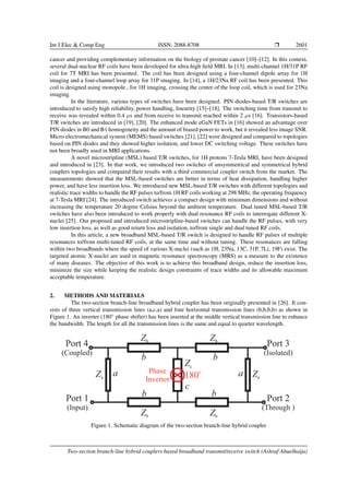 Two-section branch-line hybrid couplers based broadband transmit ...