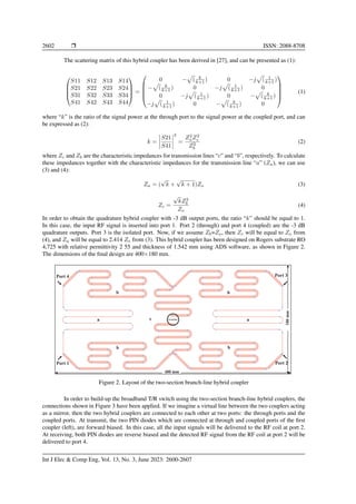 Two-section branch-line hybrid couplers based broadband transmit ...
