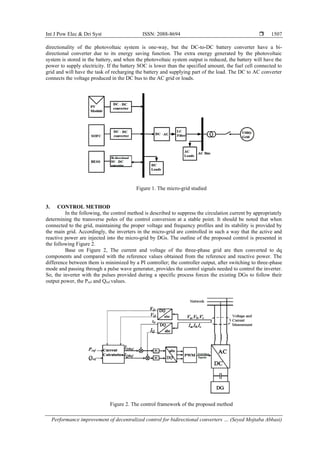 Performance improvement of decentralized control for bidirectional converters in a DC micro-grid ...