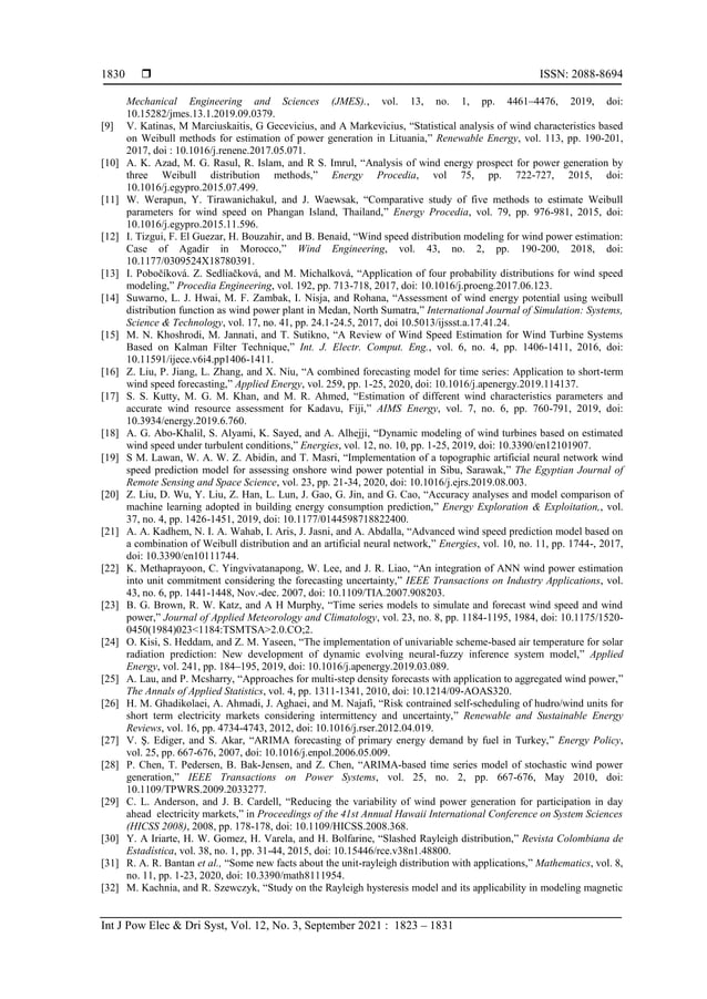 Wind Speed Modeling Based On Measurement Data To Predict Future Wind Speed With Modified