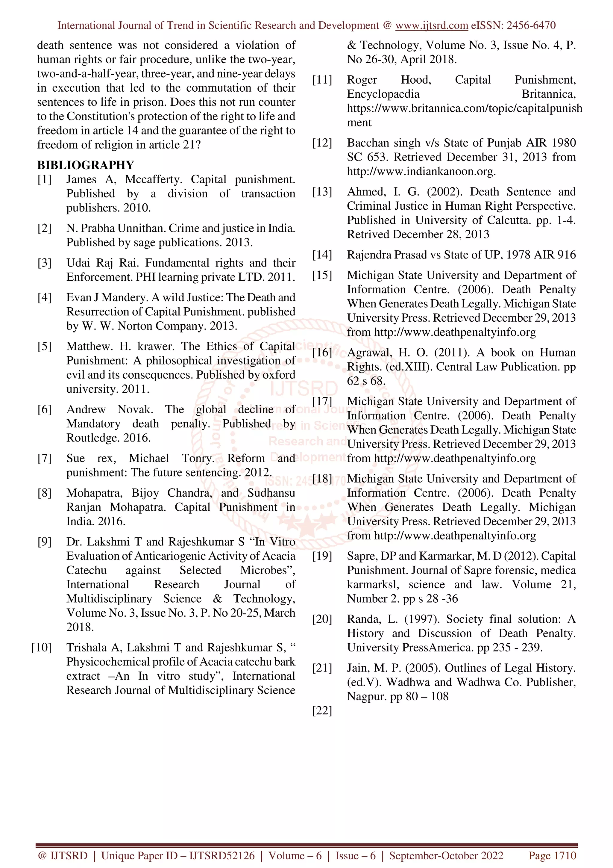 Capital Punishment Law and Ethics | PDF