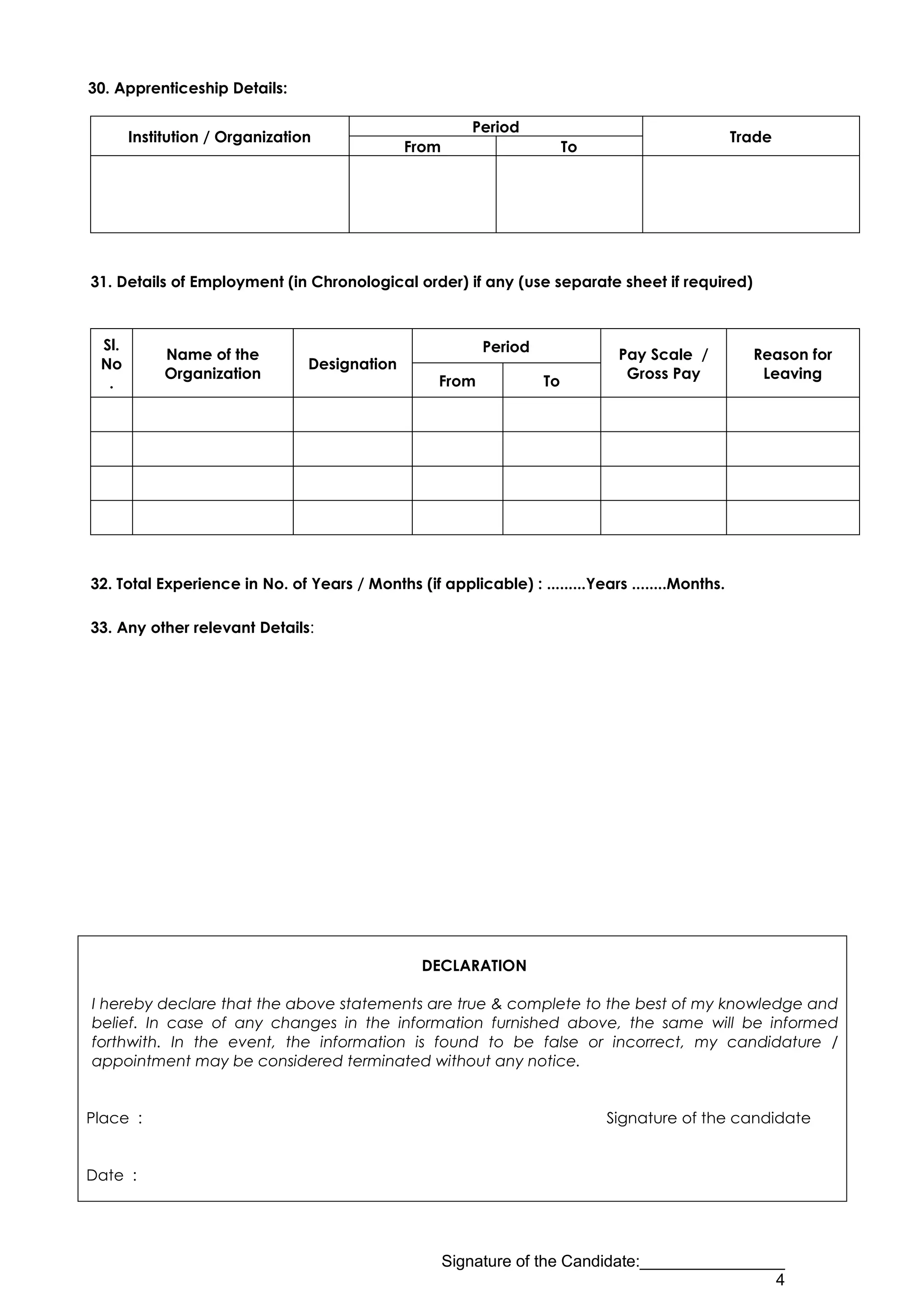 application form HAL 2015 | PDF