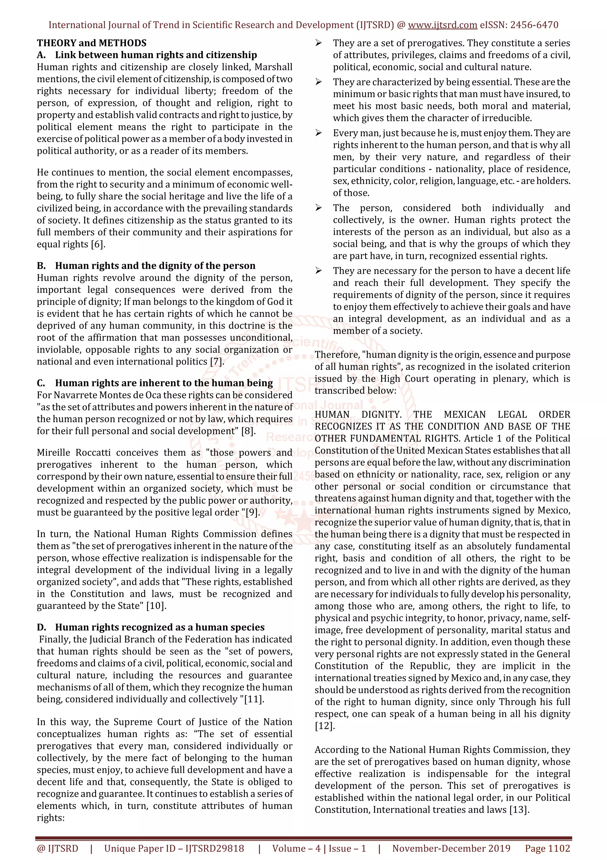 Citizenship, Human Right for Social Development | PDF