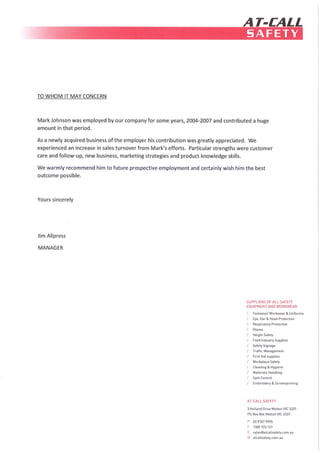 Testimonial from At-Call Safety | PDF