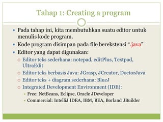 212 kuliah 01 pengenalan pemrograman berorientasi objek (java) | PPT