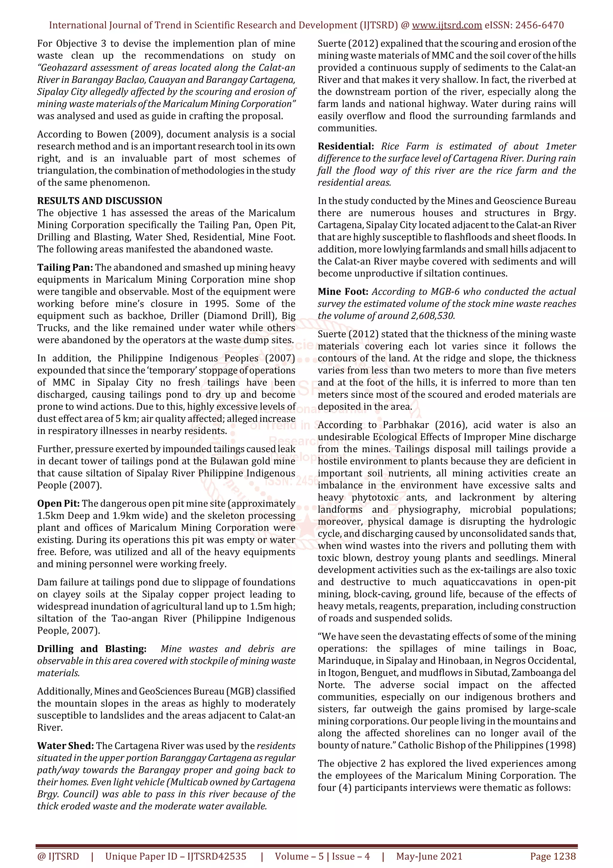 Mine Waste A Social Deviance | PDF
