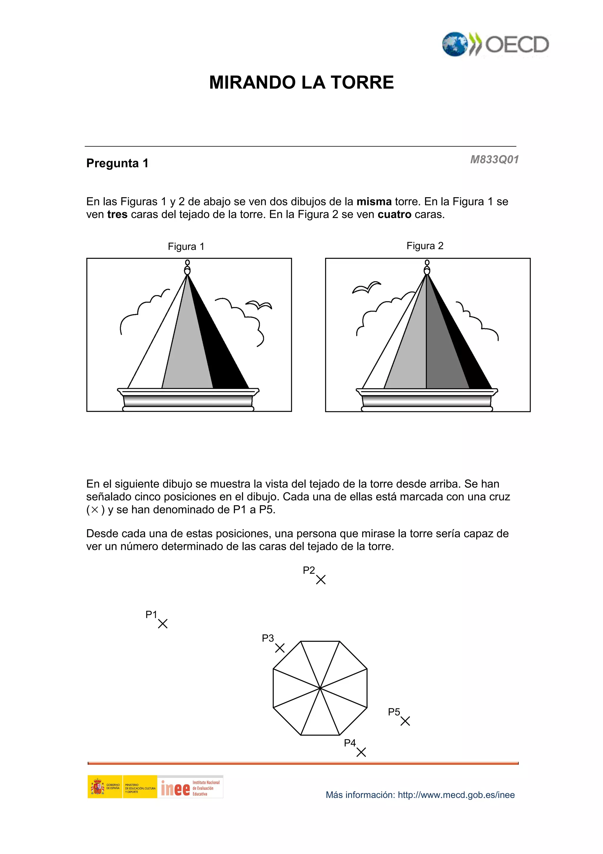 PISA matemáticas:Mirando la torre | PDF