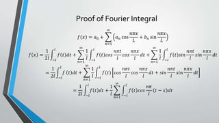 Fourier integral of Fourier series | PPTX | Physics | Science