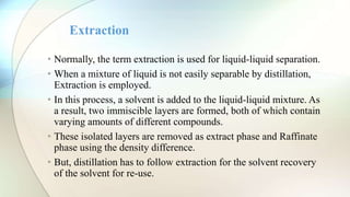 extraction for process calculation | PPTX