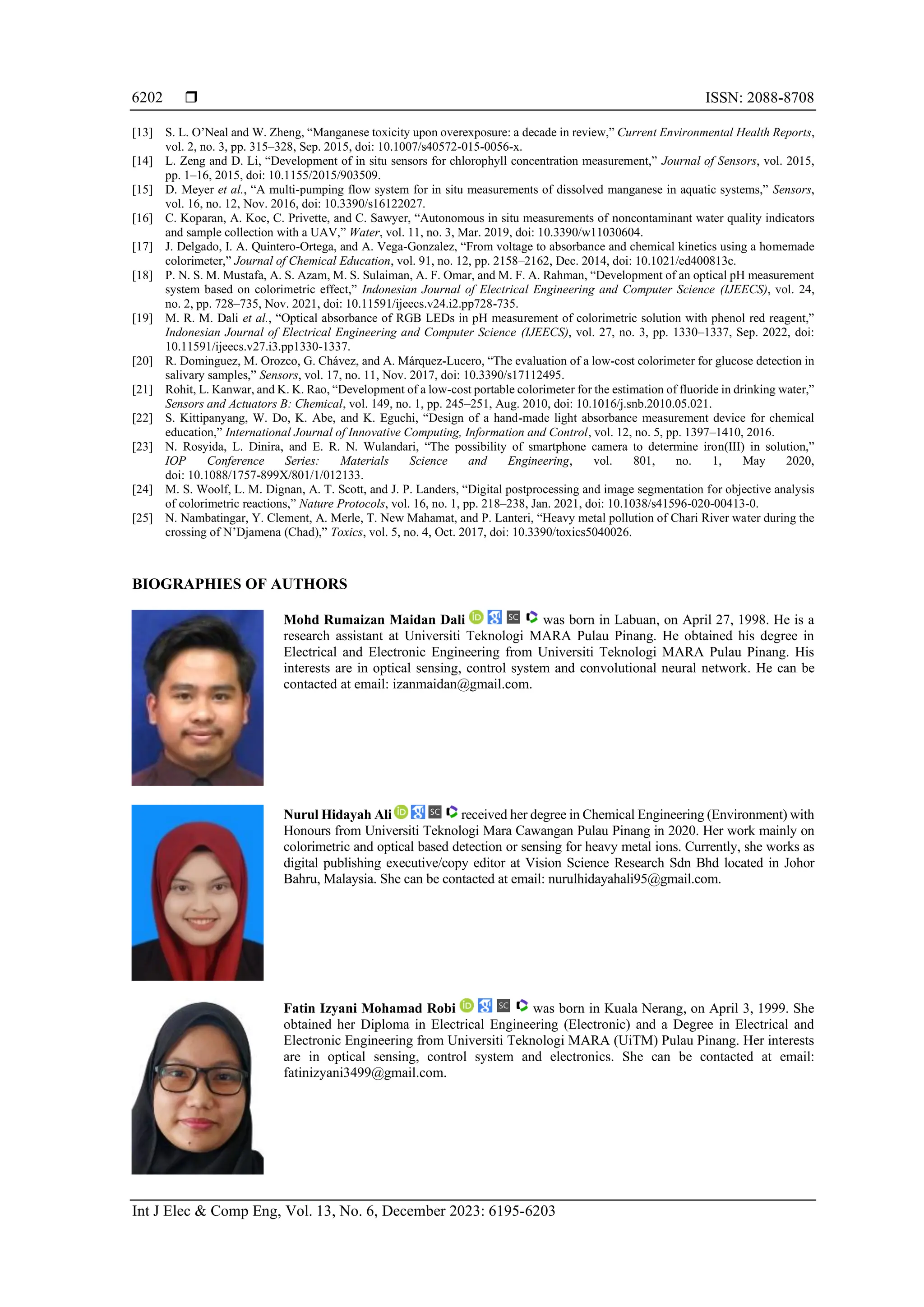 Low Cost Colorimetric Setup For Concentration Measurement Of Manganese Ions Based On Optical