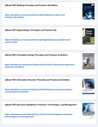 (Original PDF) Foodservice Management: Principles and Practices 13th Edition | PDF