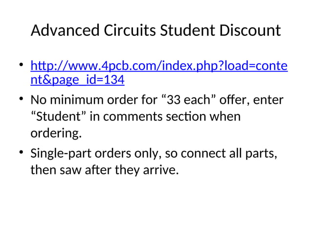 Printed Circuit Board Workshop Board Workshop | PPT