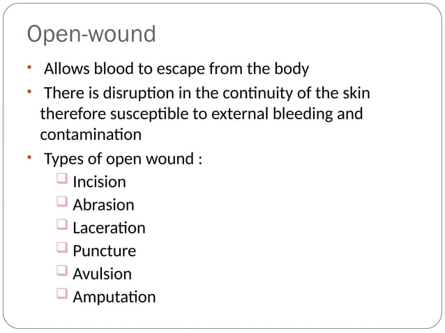 213095393-Types-of-Wounds for orthopedicand TraumaMedicinestudents.ppt