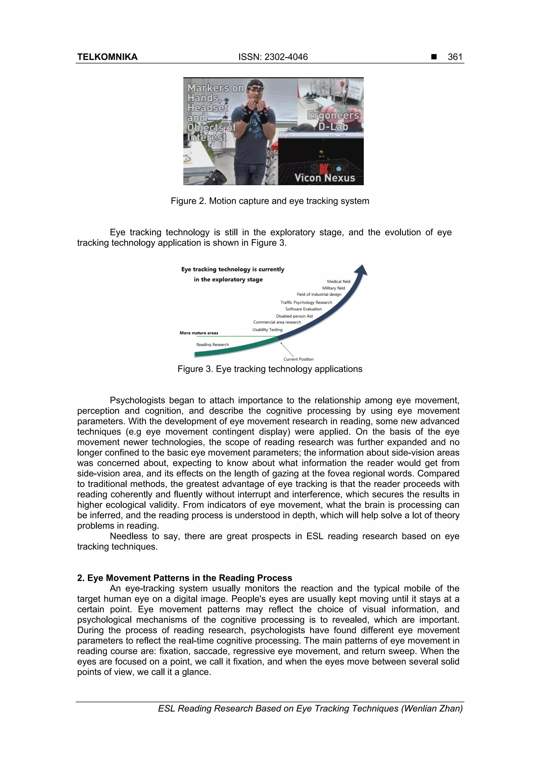 ESL Reading Research Based on Eye Tracking Techniques | PDF