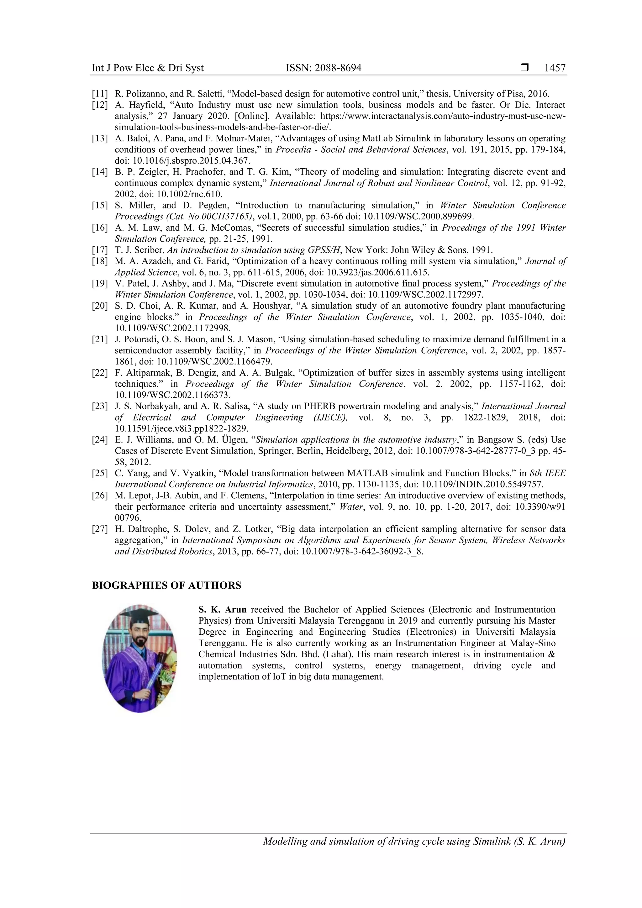 Modelling and simulation of driving cycle using simulink | PDF