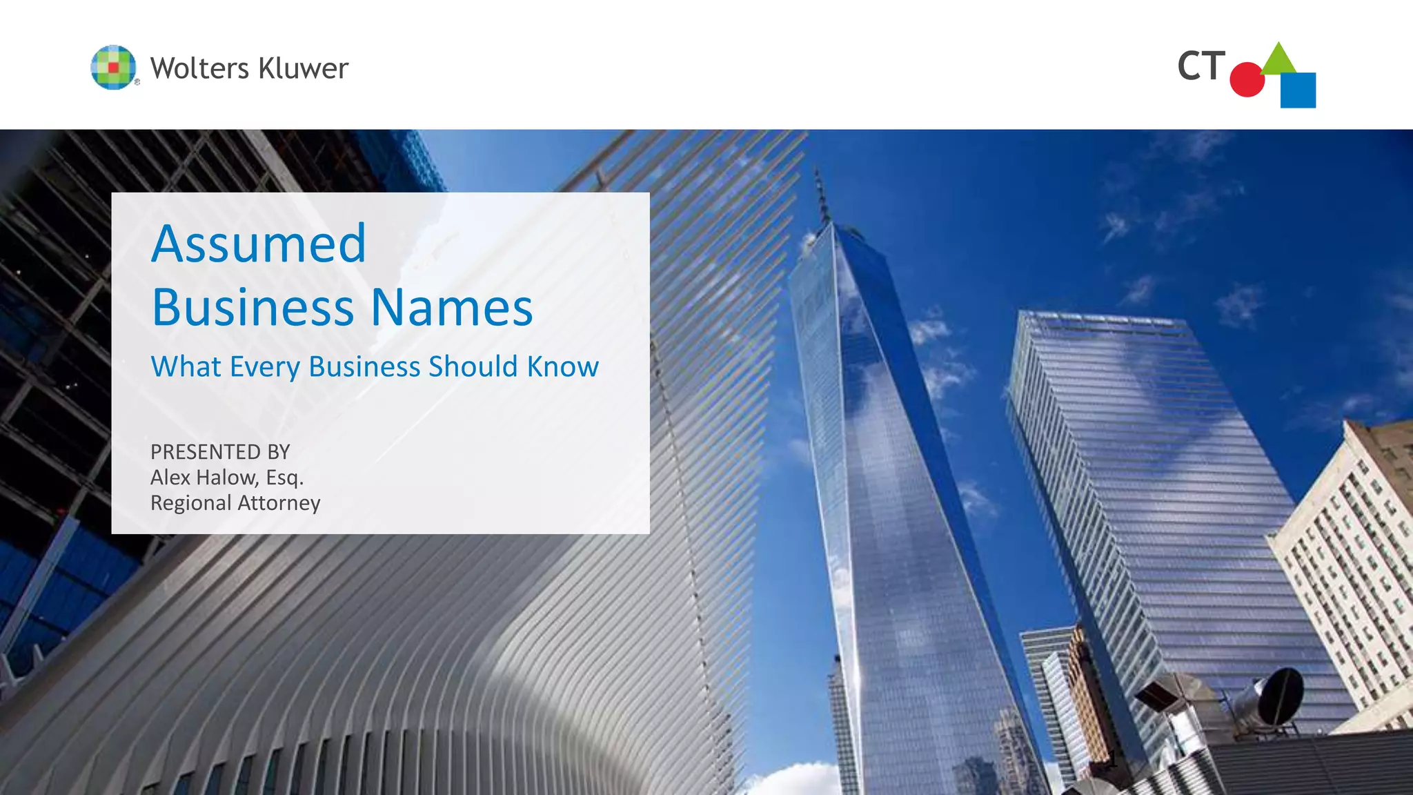 Assumed Business Names - What Every Business Lawyer Should Know | PPTX