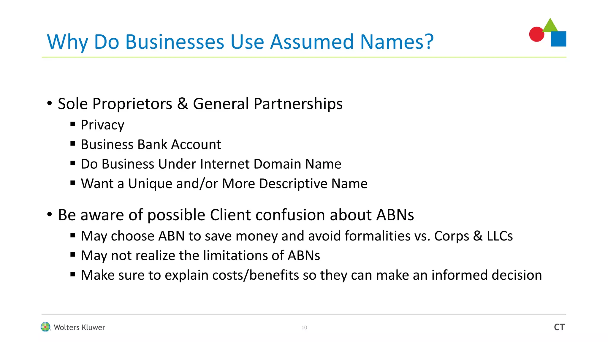 Assumed Business Names - What Every Business Lawyer Should Know | PPTX ...