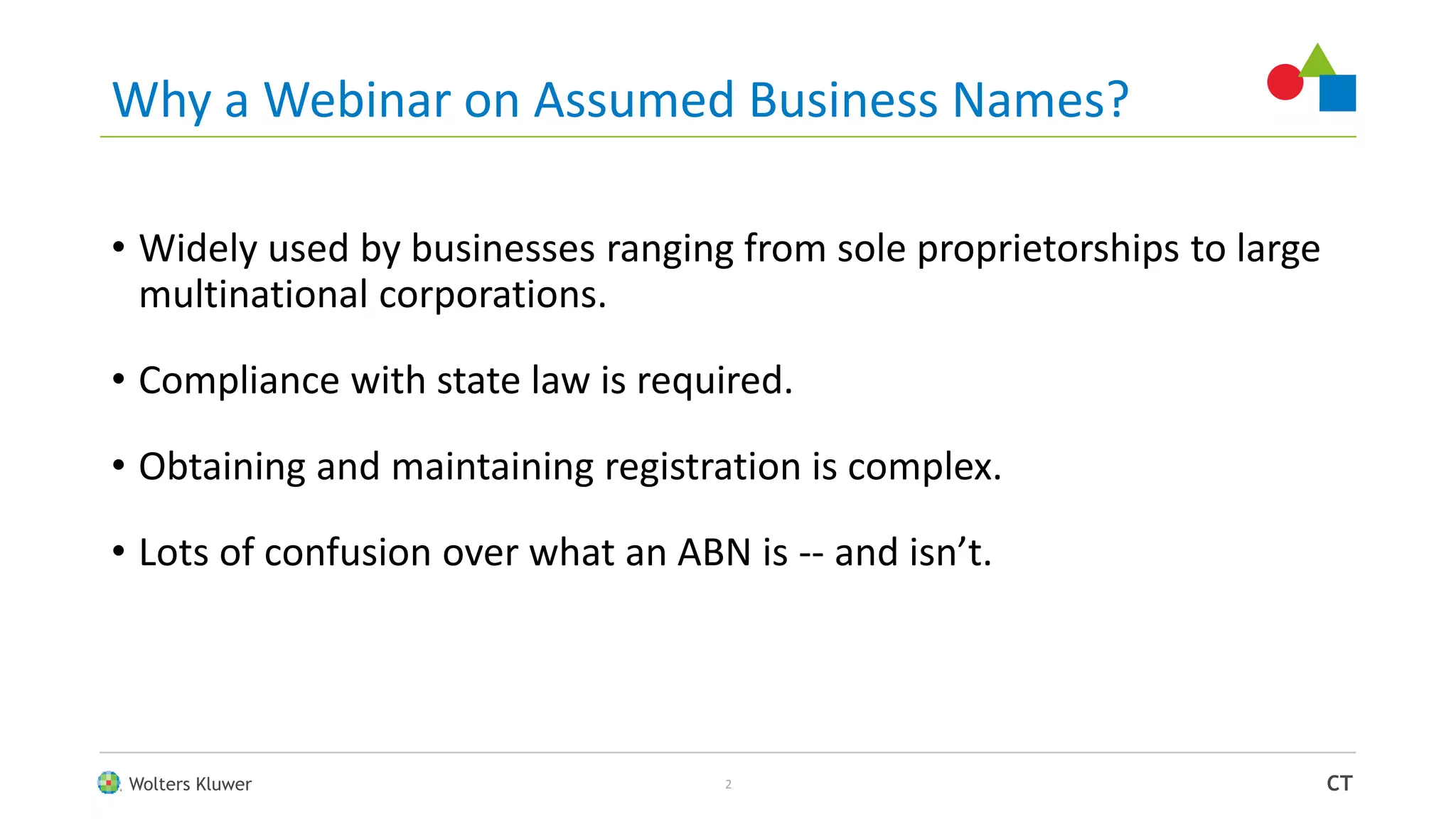 Assumed Business Names - What Every Business Lawyer Should Know | PPTX