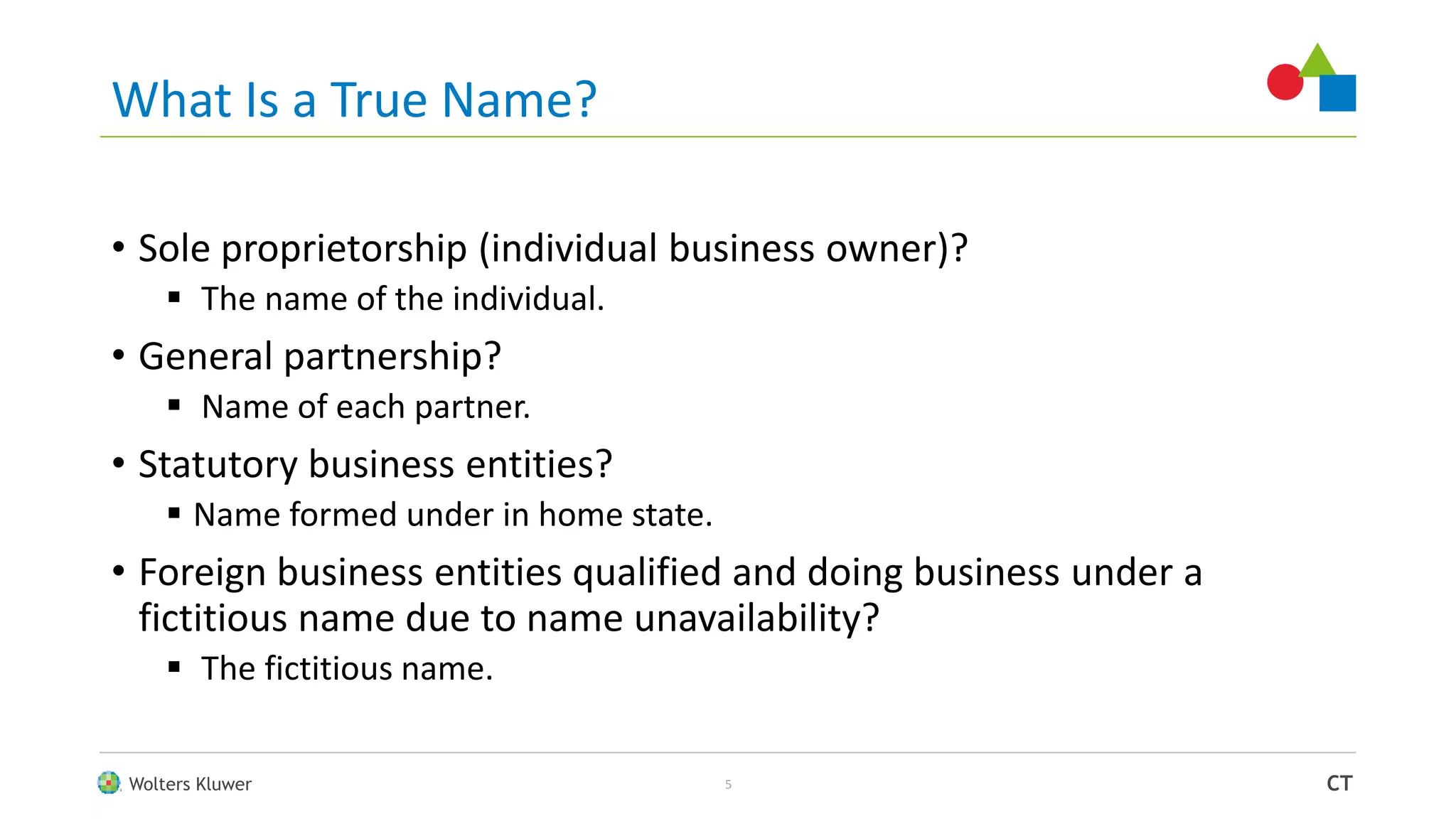 Assumed Business Names - What Every Business Lawyer Should Know | PPTX