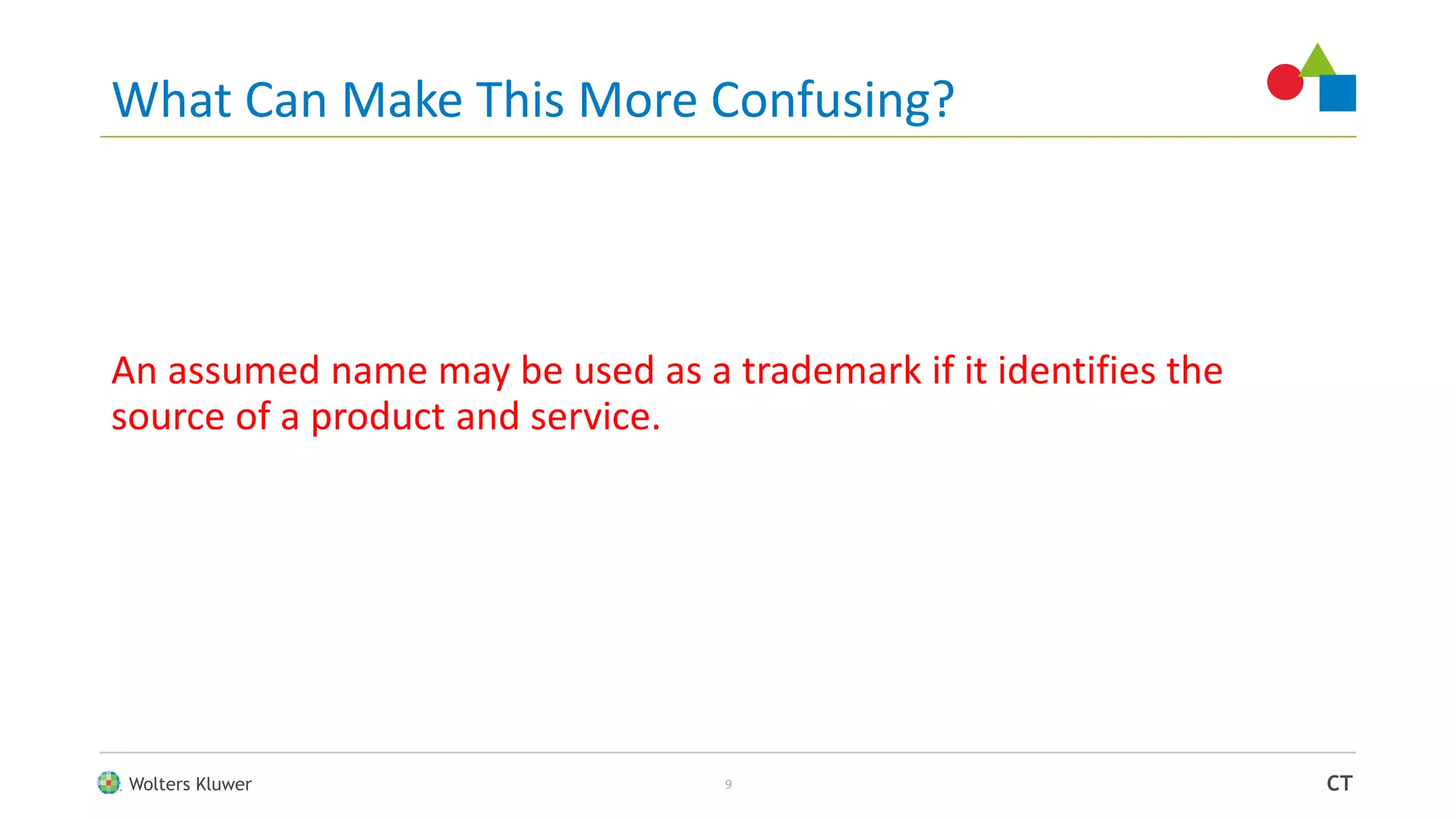 Assumed Business Names - What Every Business Lawyer Should Know | PPTX