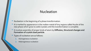 nucleation and methods to control grain structure | PPTX
