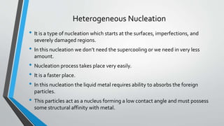 nucleation and methods to control grain structure | PPTX