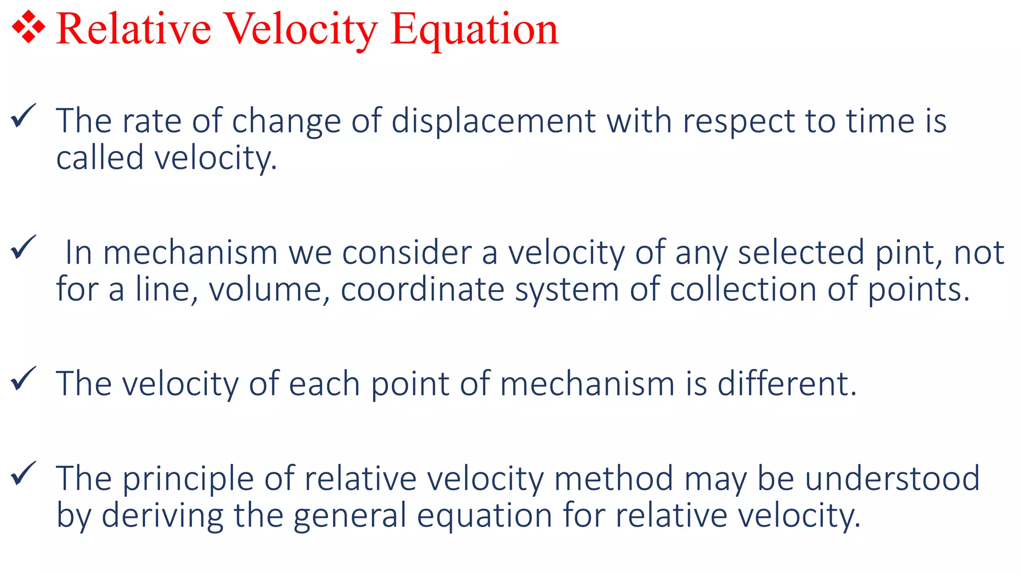 Relative velocities | PPTX